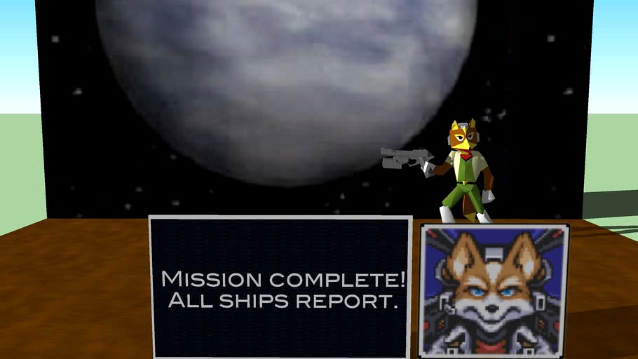 fox mccloud mission complete. 3d model
