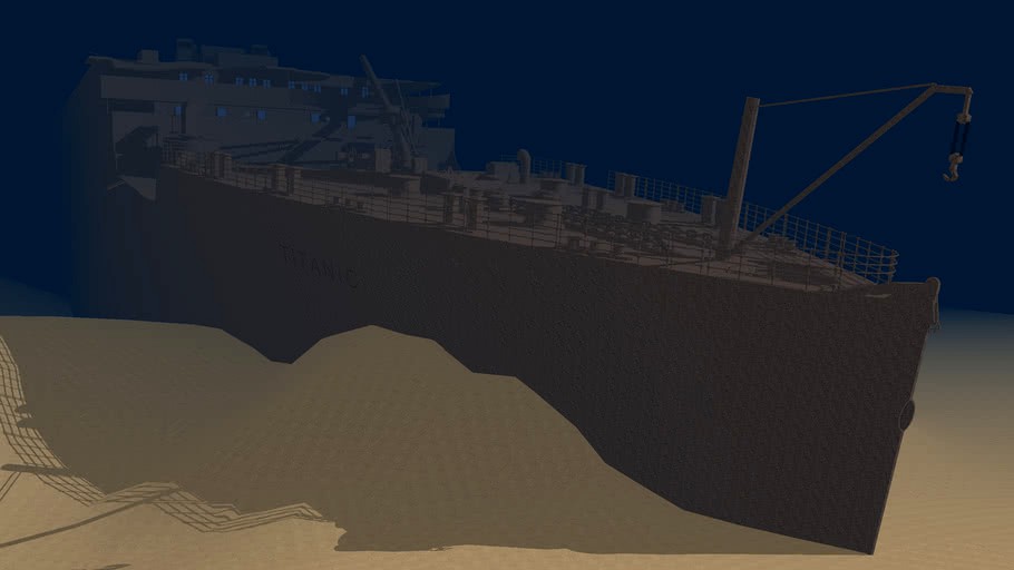 Titanic Wreck 3d model