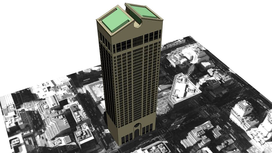 Model of Sony Tower 3d