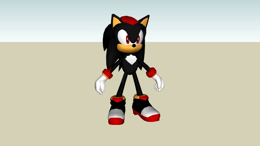 Shadow the Hedgehog 3d model
