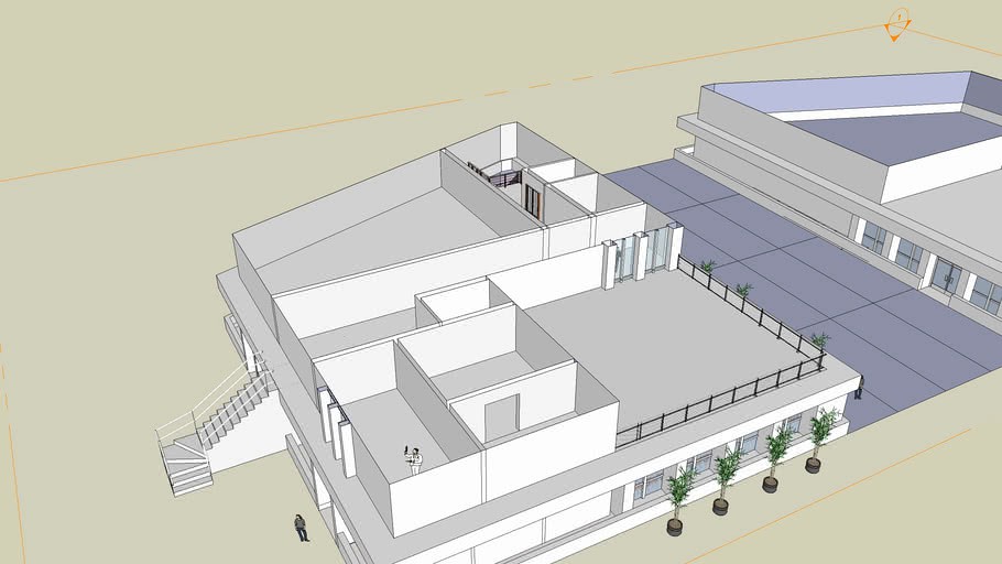 Second story Clinic Floor Plan (project) 3d model