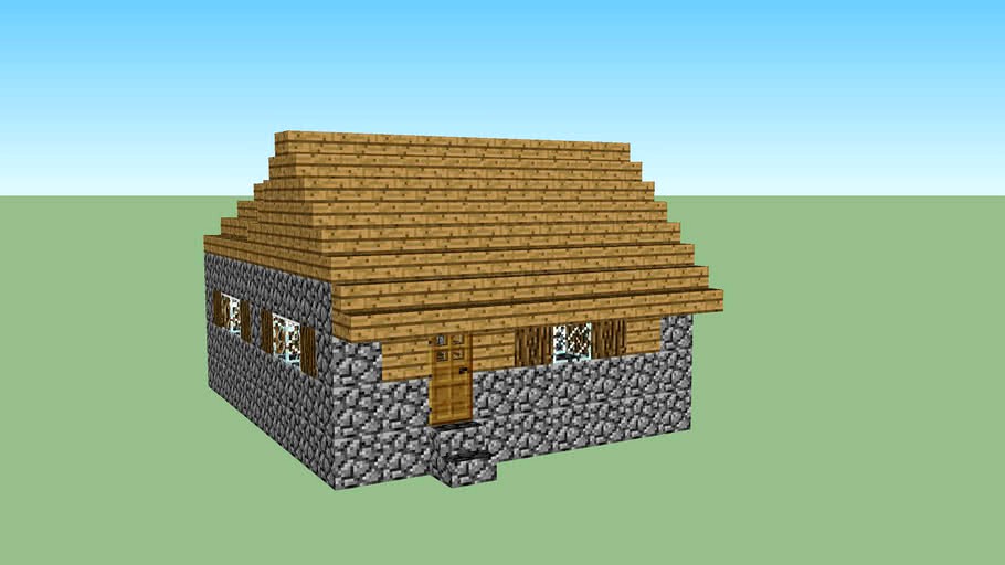 Minecraft NPC Village Building 2 3d model