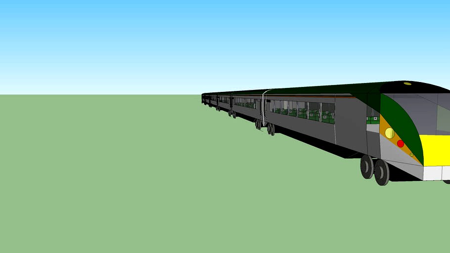 Irish Rail 6 car DMU train ***********NEW************ Improved 3d model