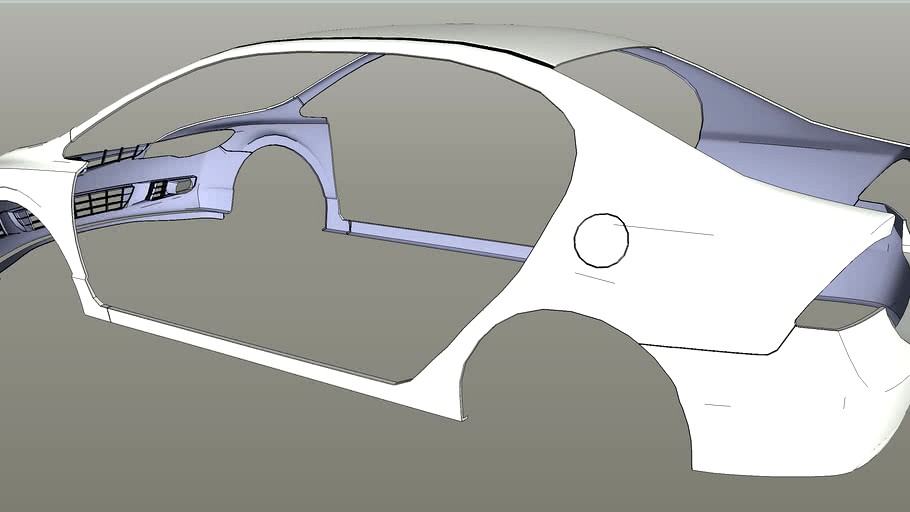 part 1 Body (honda Civic 3d model