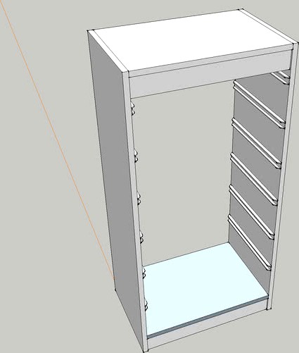 IKEA TROFAST ESTRUCTURA 3d model
