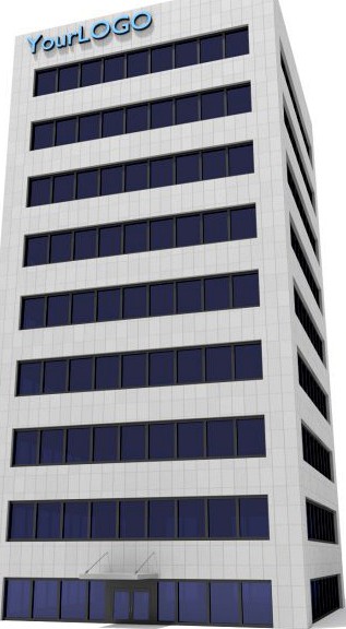Generic Building 9 Floors 3D Model
