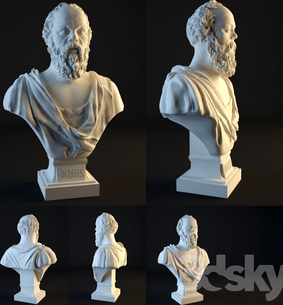 Socrates Bust 3d model