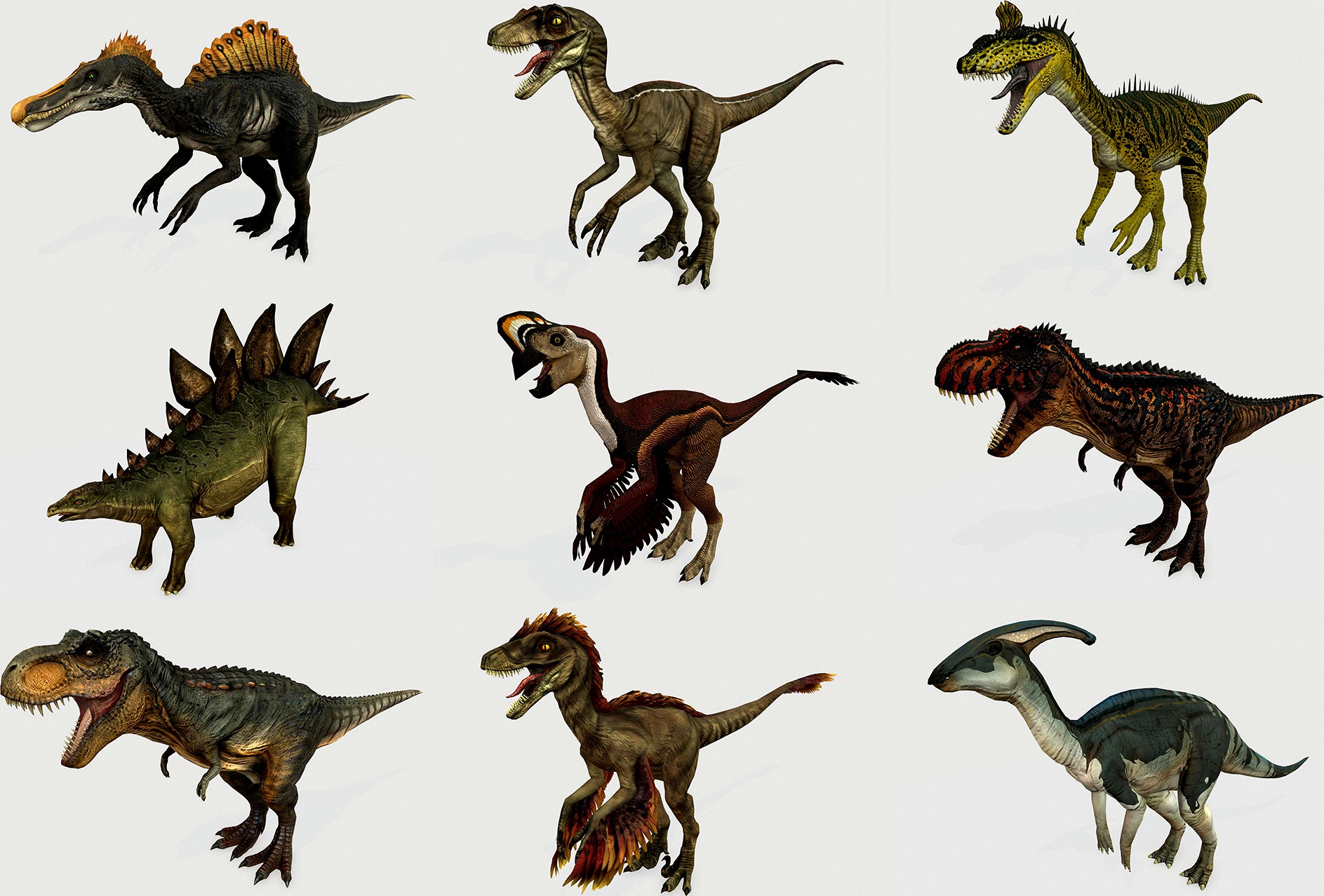 Dinosaurs pack 3d model