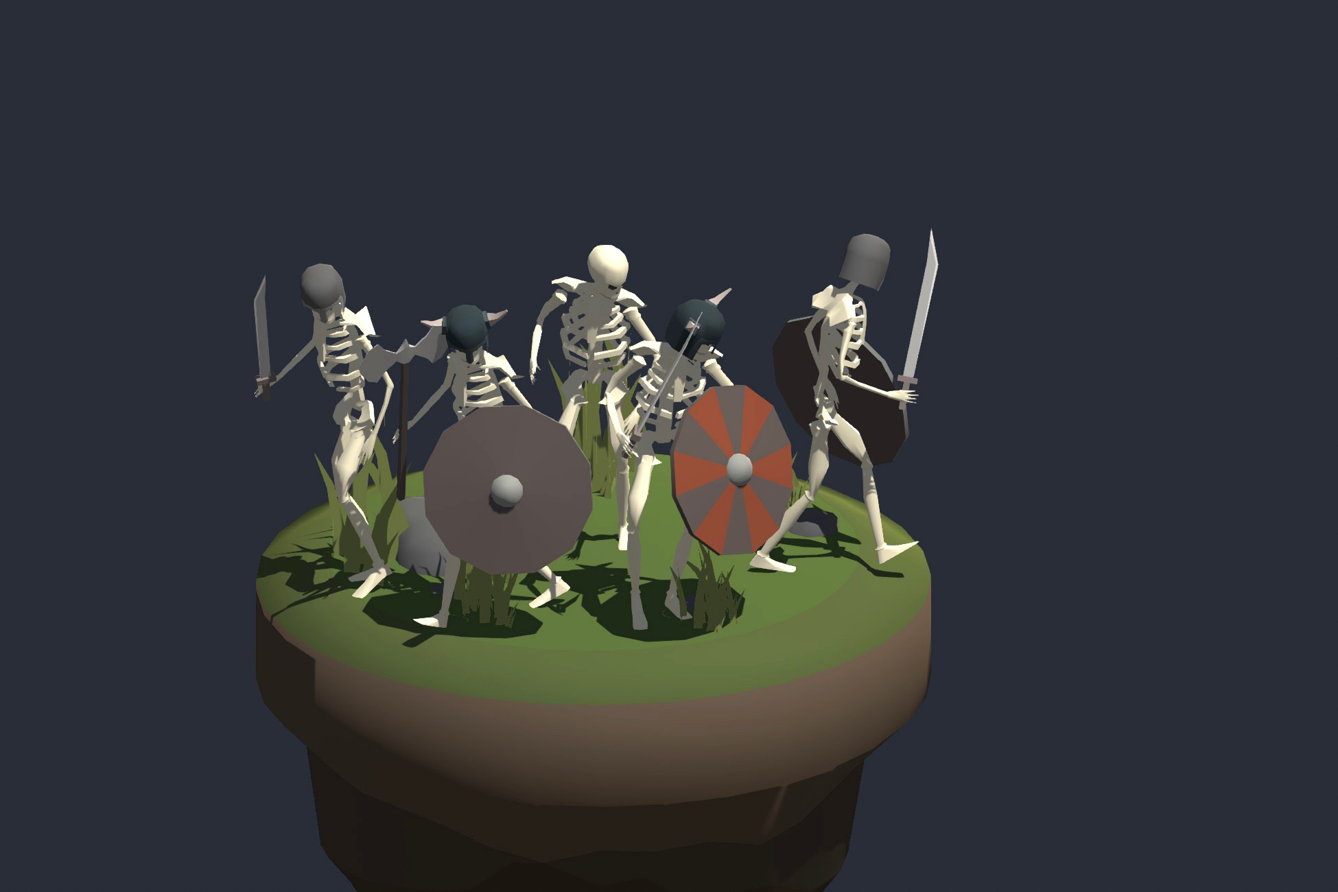 Medieval Fantasy - Skeleton Warriors 3d model