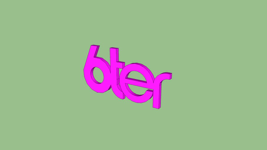 Logo '6ter' 3d model