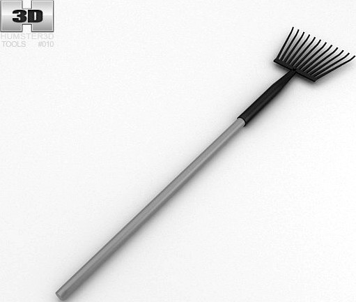 Garden Rakes 3D Model
