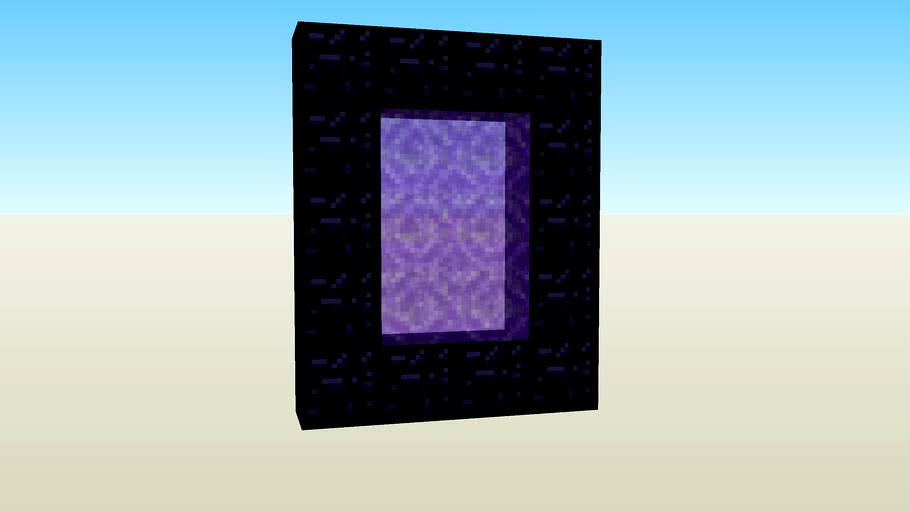 Minecraft Portal 3d model