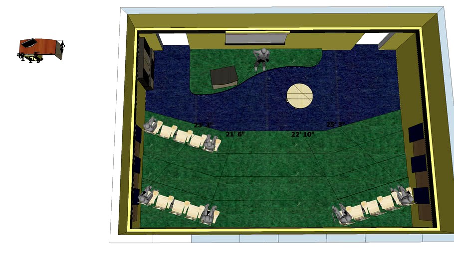 Smart classroom 3d model