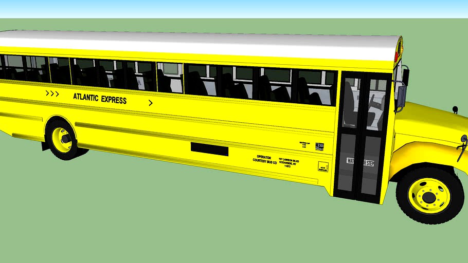 IC CE300 Hybrid School Bus 3d model