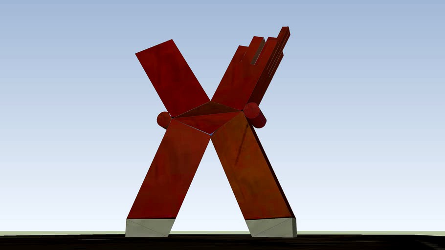 X de Ciudad Juárez 3d model