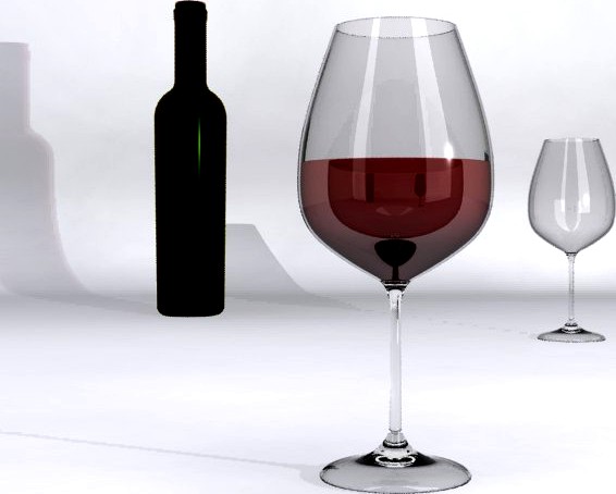 Wine Glass 3D Model