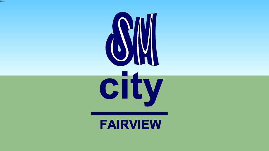NEW SM CITY FAIRVIEW LOGO 3d model