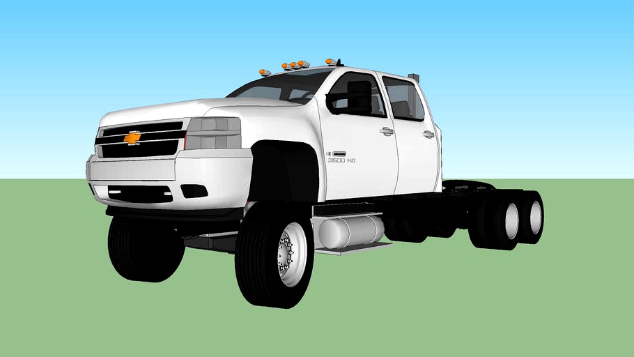 Chevrolet Silverado 3500 Semi 3d model