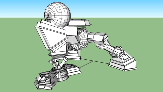 Mech foot 3d model