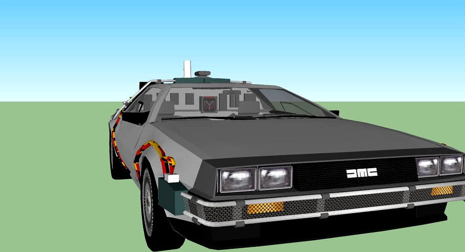DeLorean BTTF 2 3d model