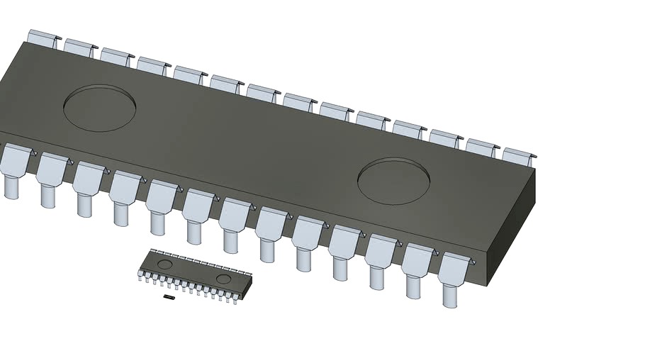 PIC (Peripheral Interface Controller) Microcontroller 3d model