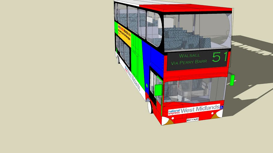 National Express Bus 3d model