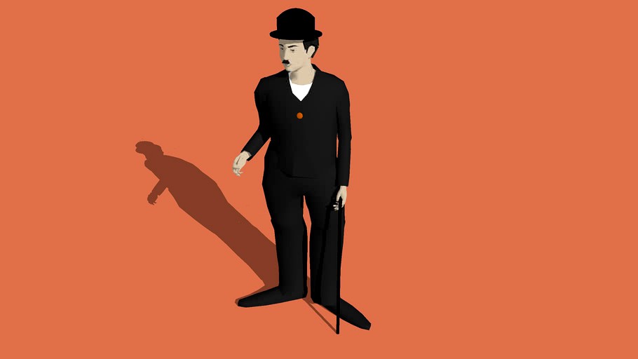 Charlie Chaplin 3d model