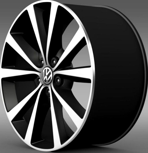 Volkswagen Polo 2014 rim 3D Model