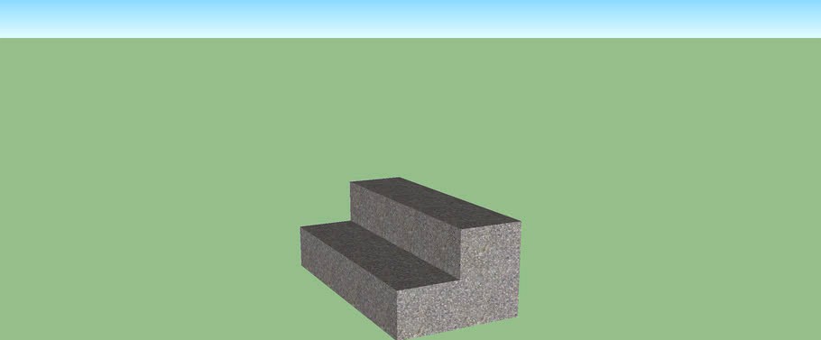 Two Concrete Steps 3d model
