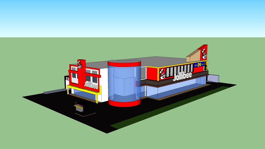 Jollibee Branch(4th version) 3d model