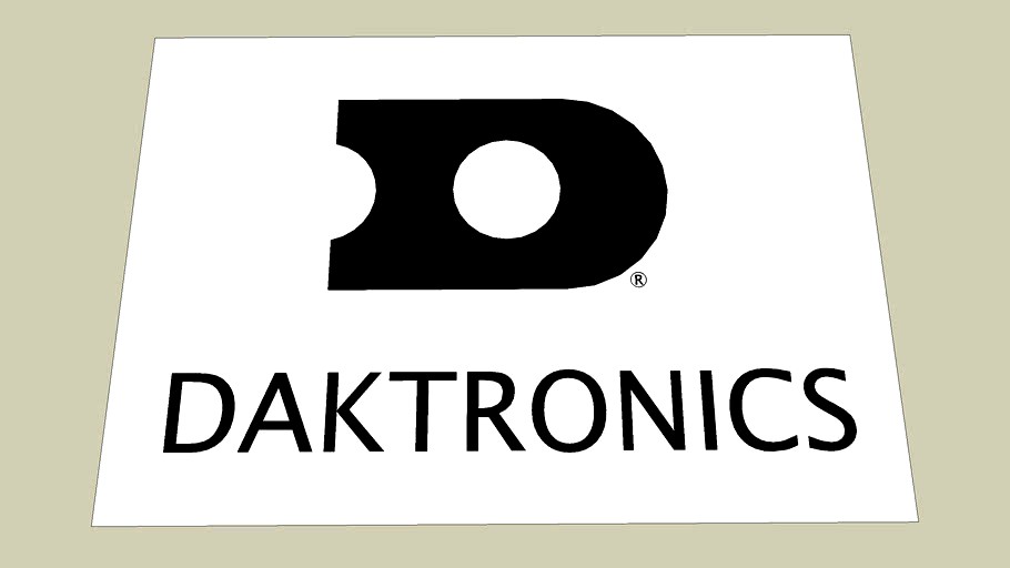 DAKTRONICS Logo 3d model