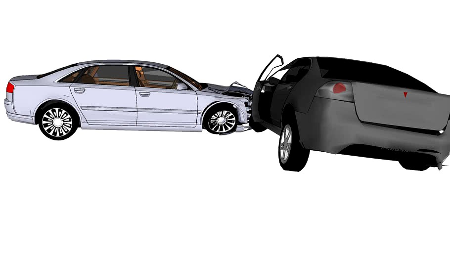 car crash 3d model