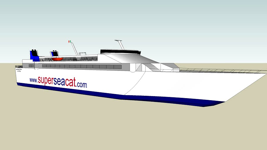 HSC Superseacat Three 3d model