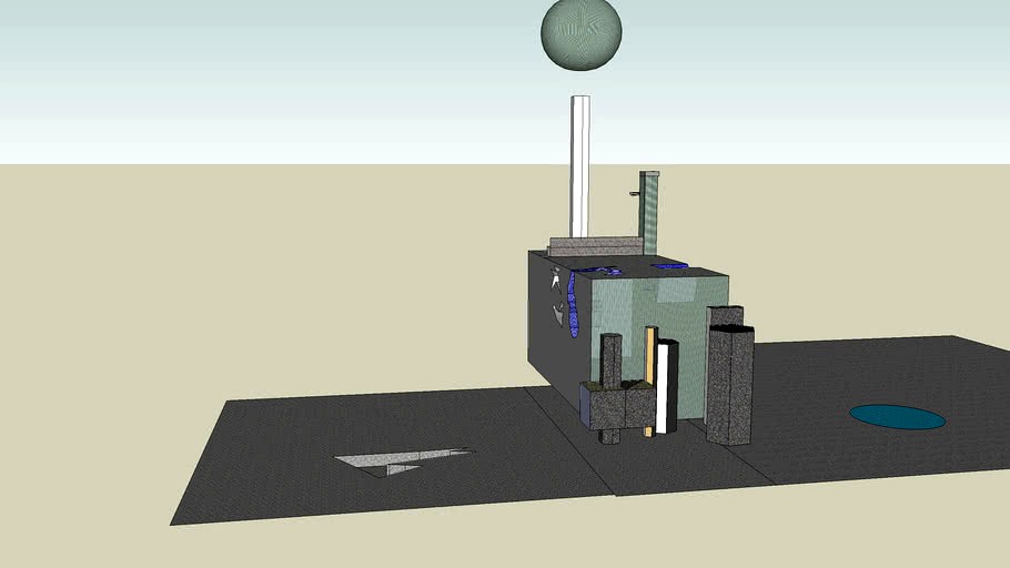 Fantasy War Zone 3d model