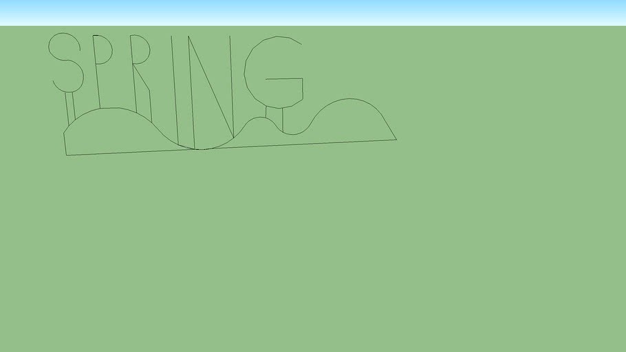 Springfield Sign 3d model