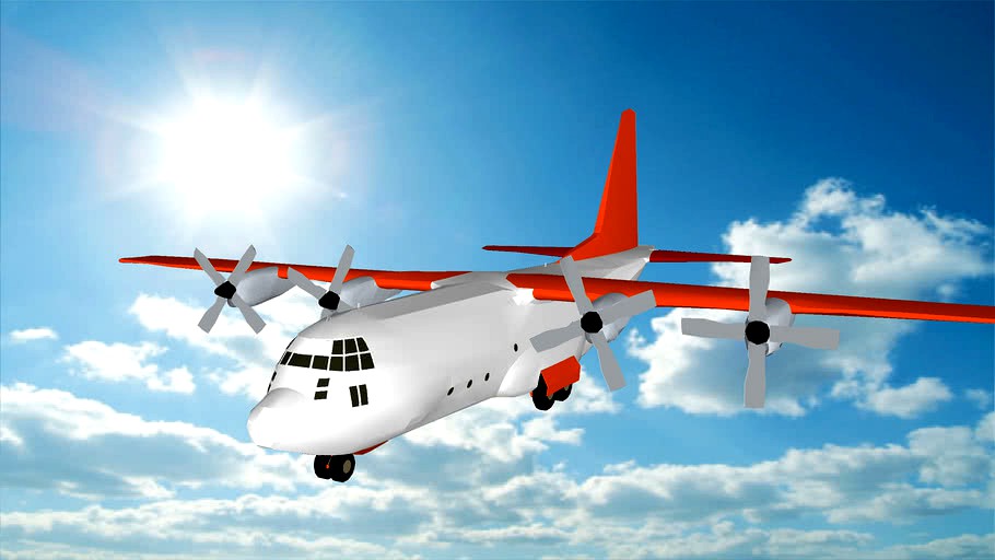 Cargo Plane 3d model