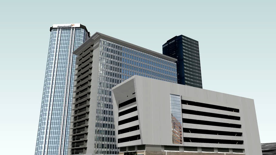 Ciudadela Bancolombia y Edificio San Martin, Bogotá 3d model