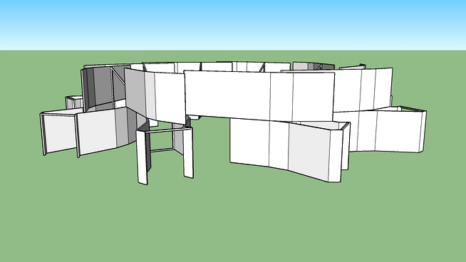 circular structure 3d model