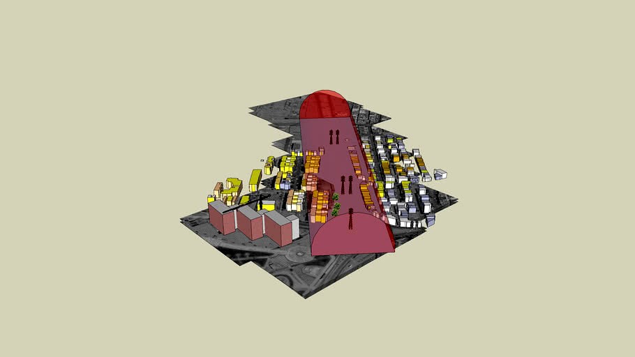 Noise Electricity Pollution 3d model