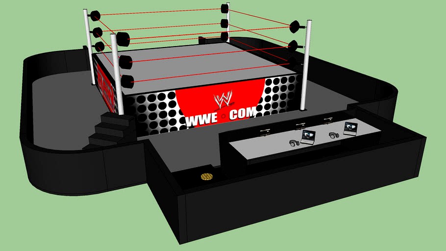 WWE RAW ring 3d model