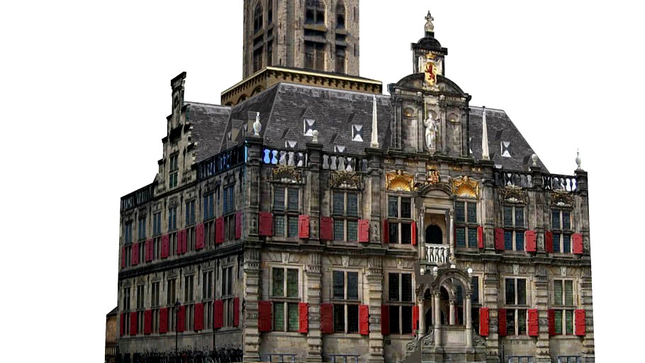 Stadhuis van Delft 3d model