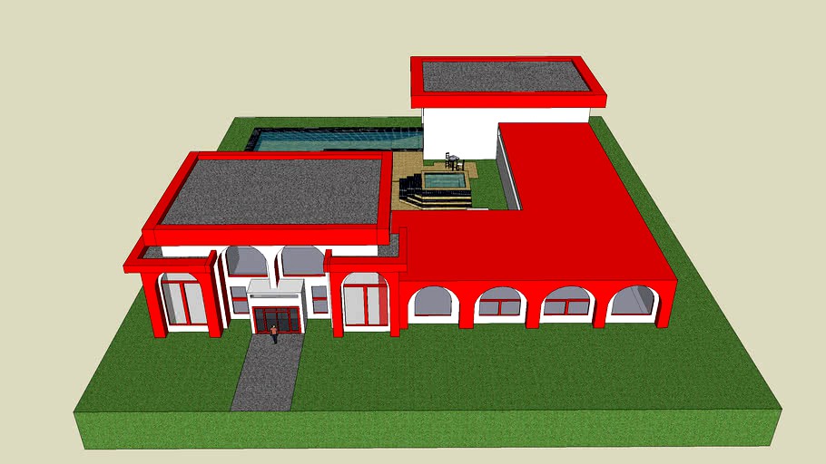 Modern Mansion 3d model