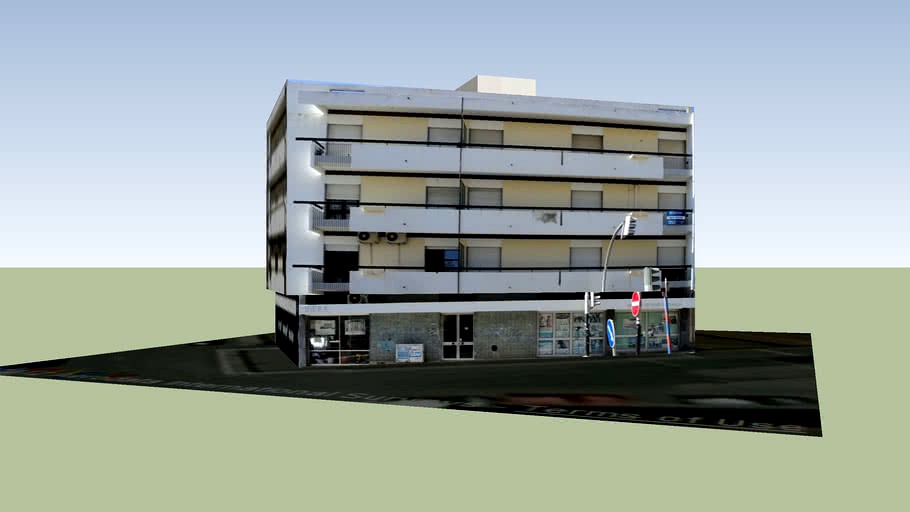 Edificio em Faro 3d model