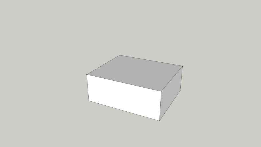 simple white cube 3d model