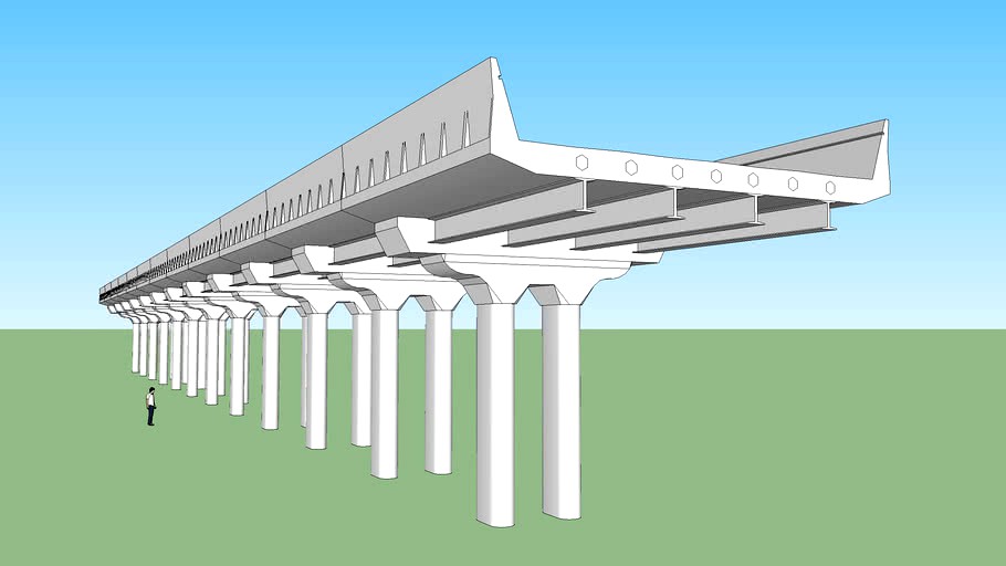 pillar bridge 3d model