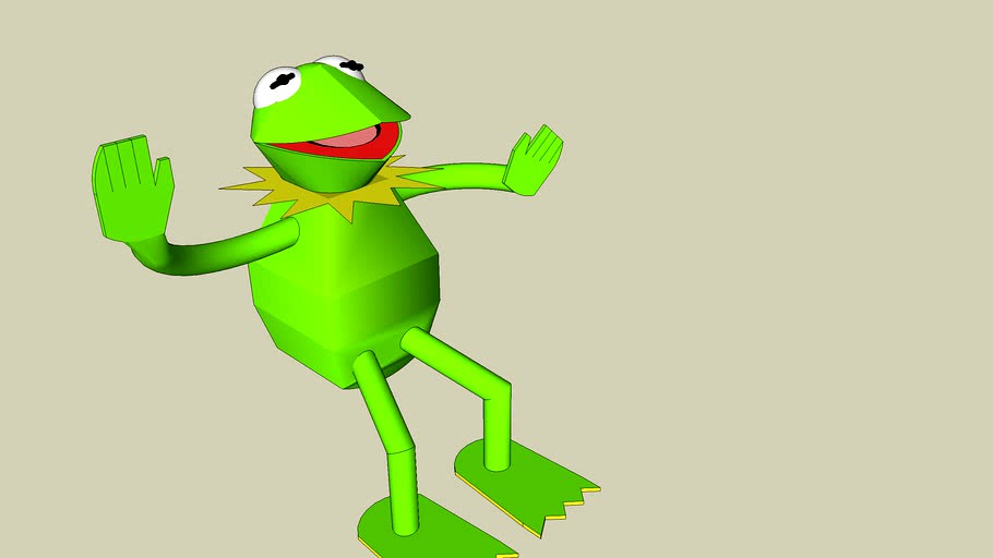 Kermit the frog 3d model
