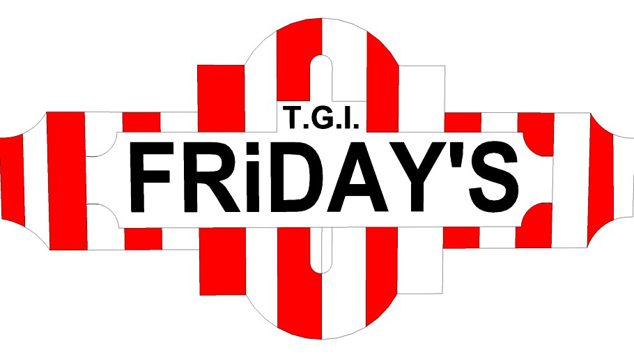 T.G.I. FRiDAY'S Logo 3d model