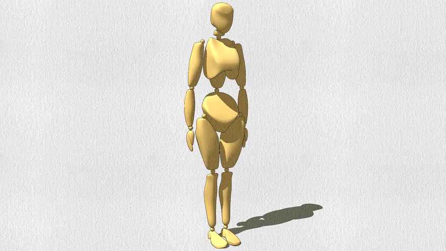 Another Pre-SketchUp 3D Mannequin model