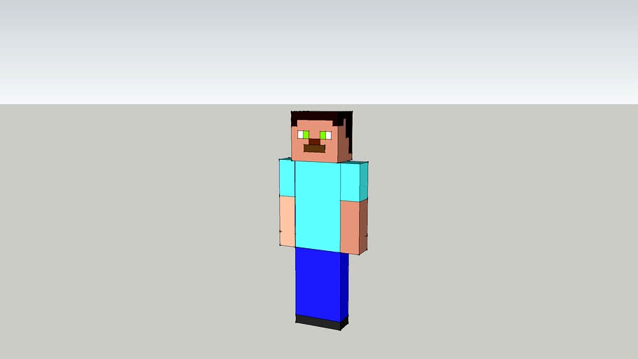 Minecraft Steve 3d model