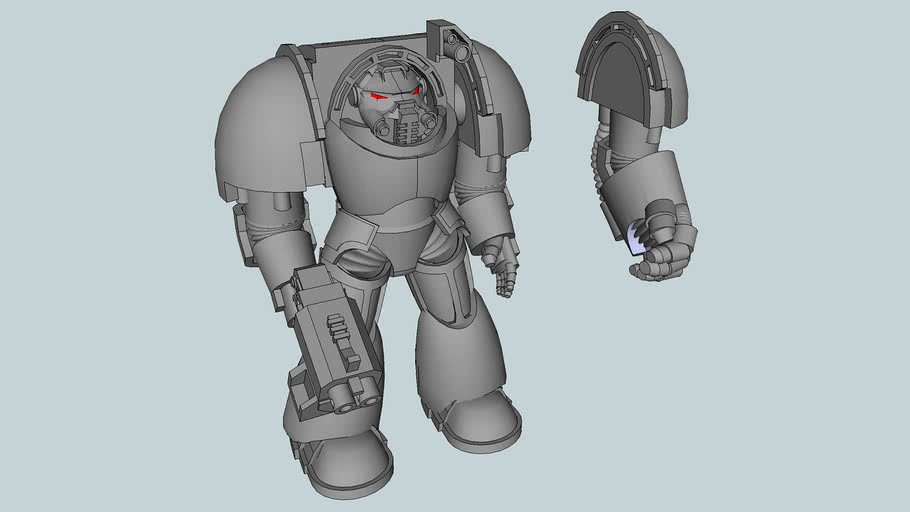 Space Marine Terminator (Basic) 3d model